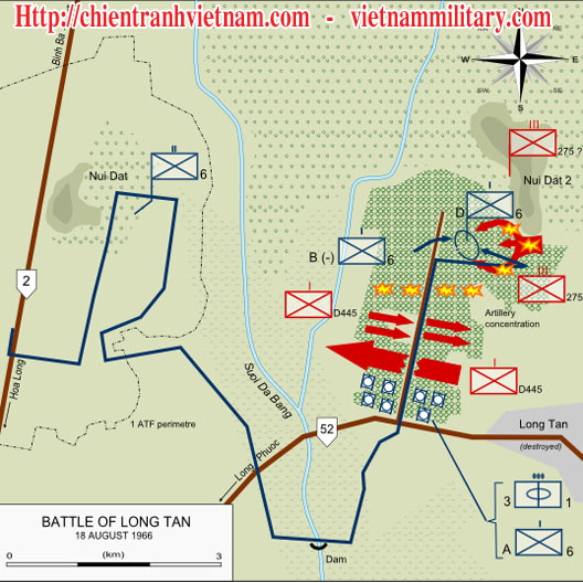Trận Long Tân - Battle of Long Tan năm 1966 - Chiến tranh Việt Nam ...